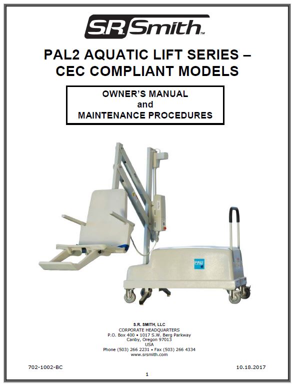 PAL2 Pool Lifts | S.R.Smith Pool Accessibility