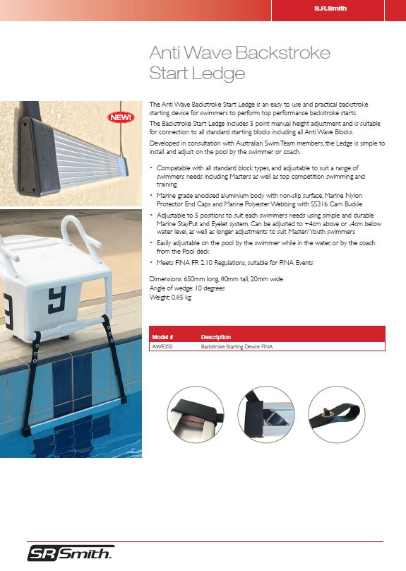 Anti Wave Backstroke Ledge | S.R.Smith Australia