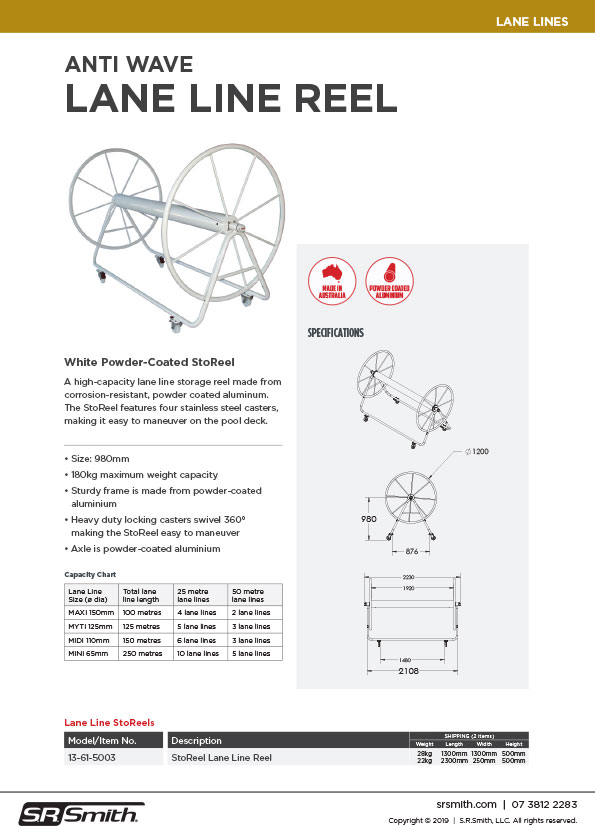 Storeel Aluminum Storage Reel | S.R.Smith Australia