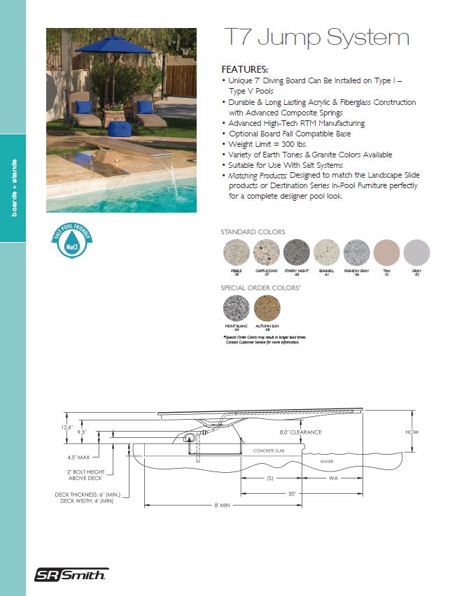 T7™ Diving System | S.R.Smith Diving Boards